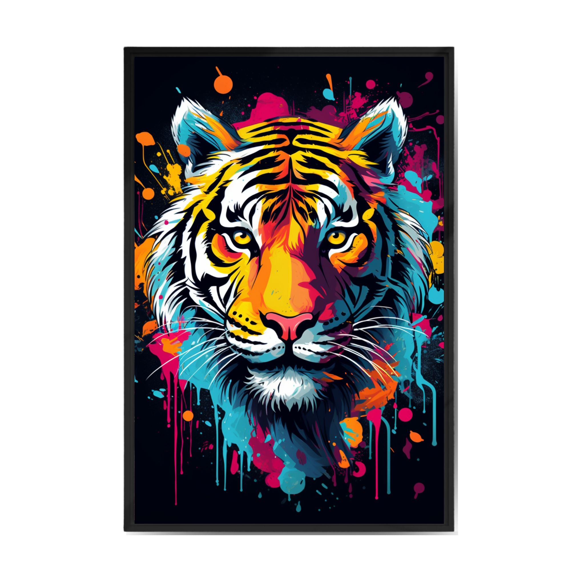 "LOFI TIGER SPLASH" 2 - Leinwandbild