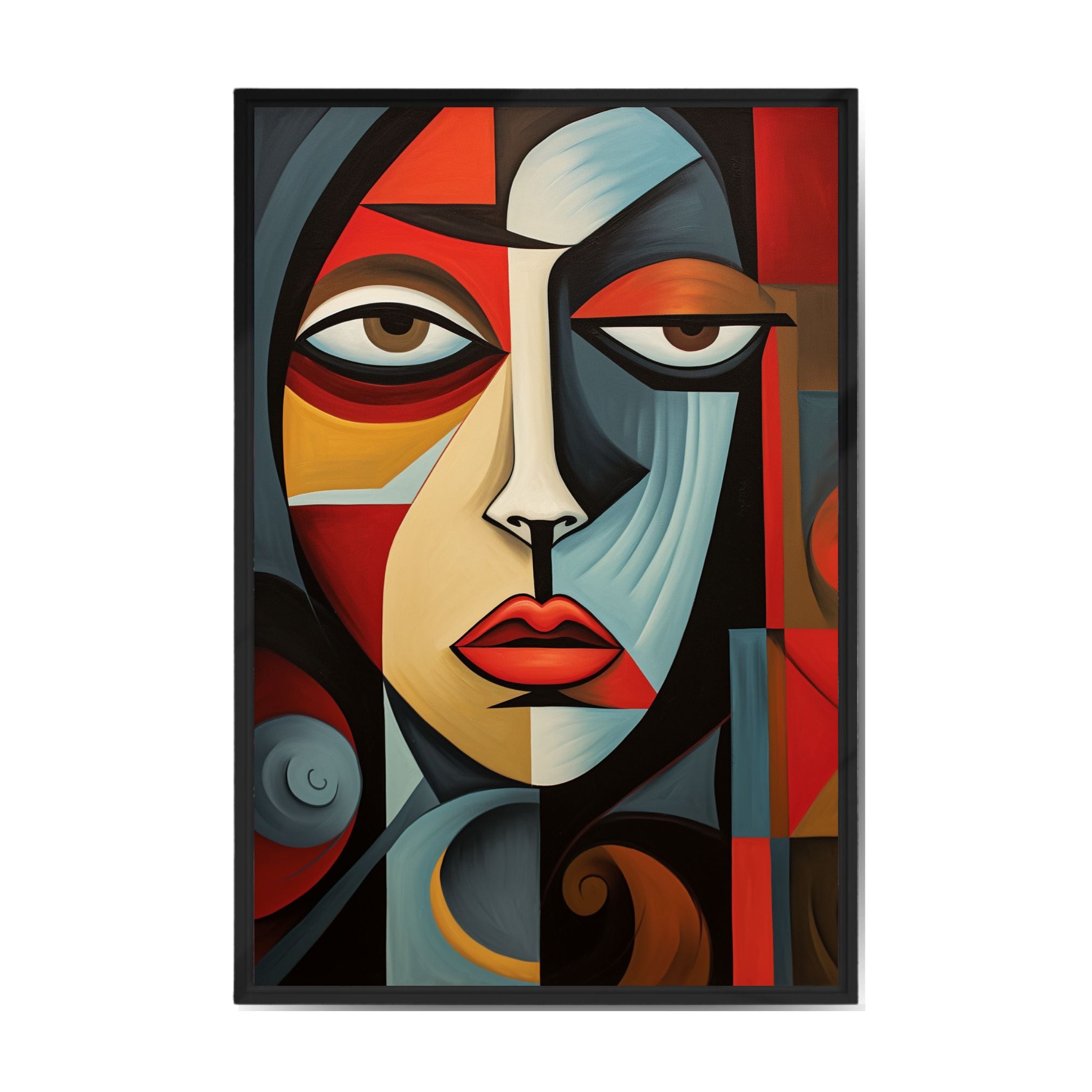 "CUBIST COMPLEXITY: PICASSO'S PALETTE REIMAGINED" 2 - Leinwandbild