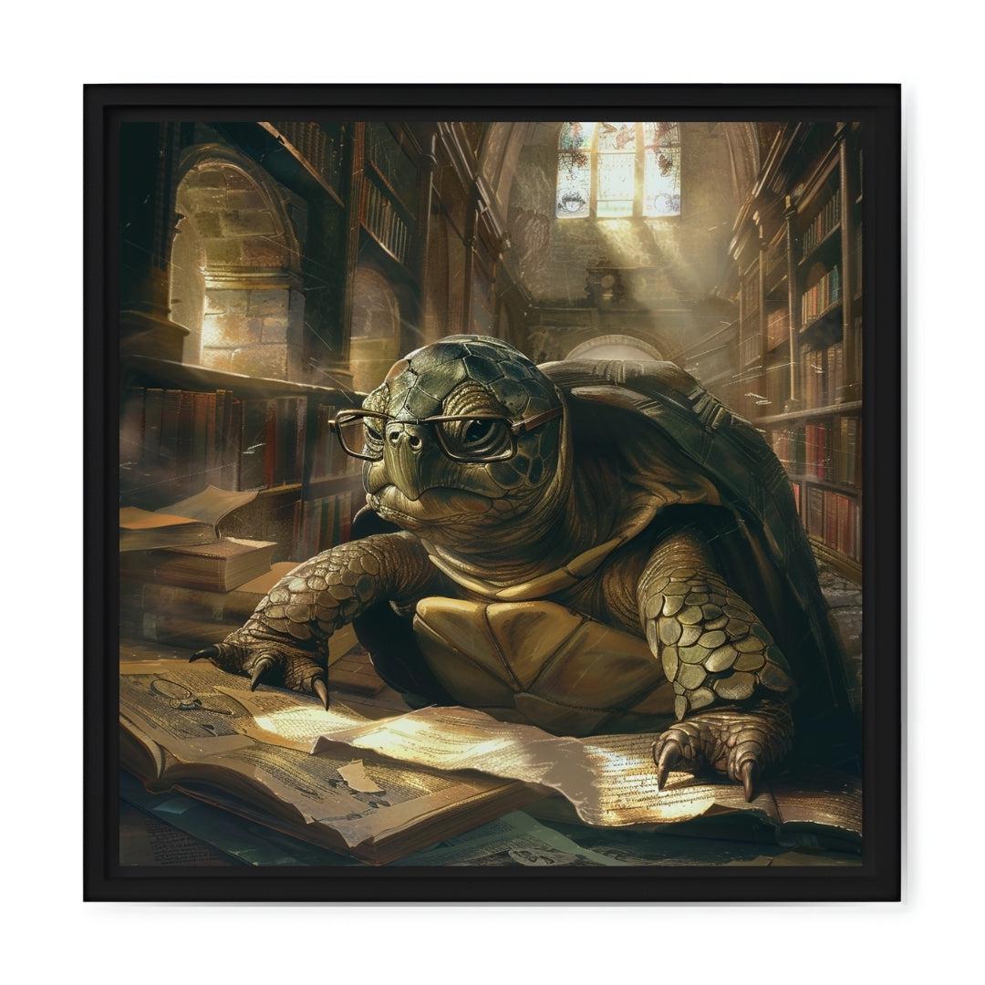 "PROF TURTLE" 3 - Leinwandbild