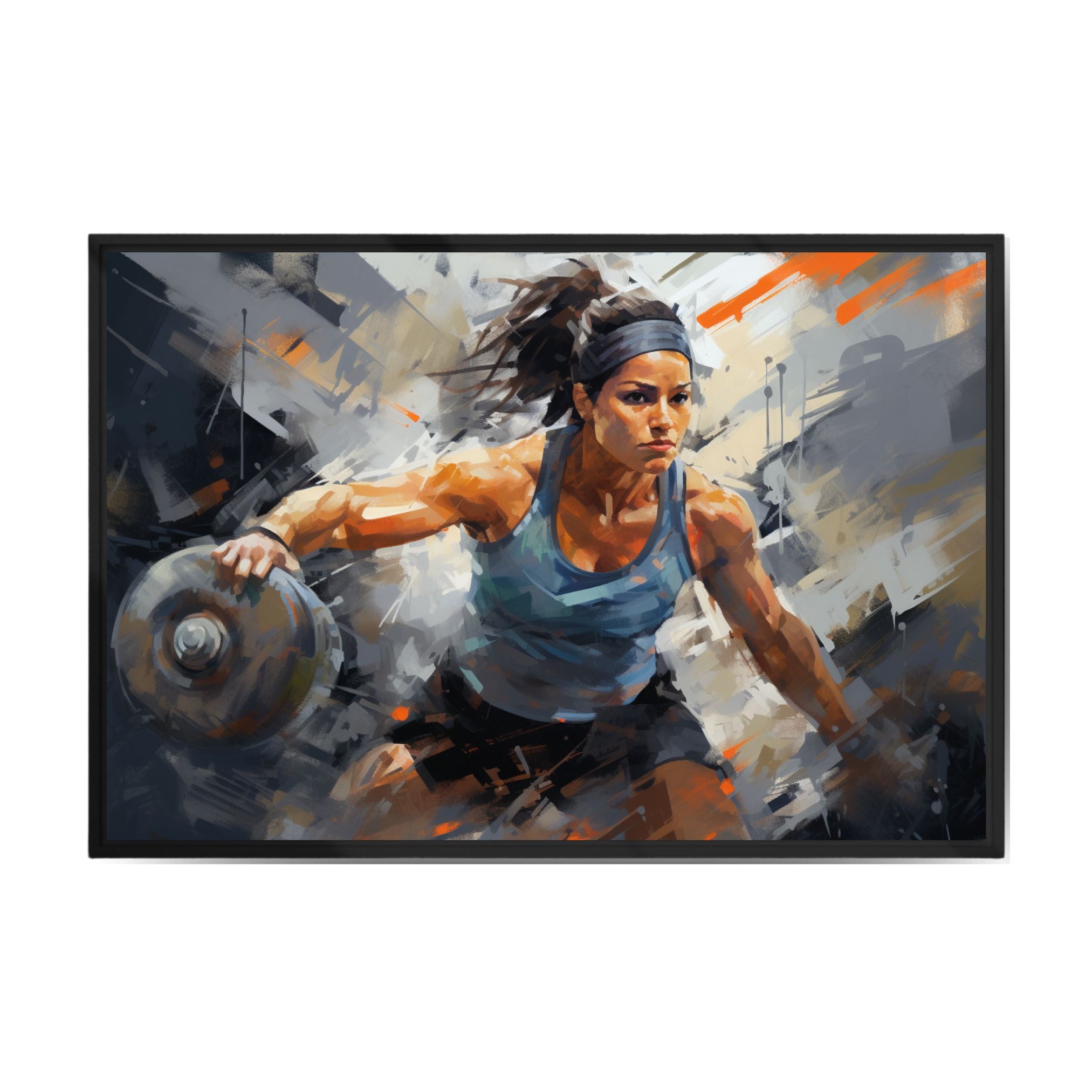 "STRENGTH UNLEASHED: THE CROSSFIT SAGA" - Leinwandbild