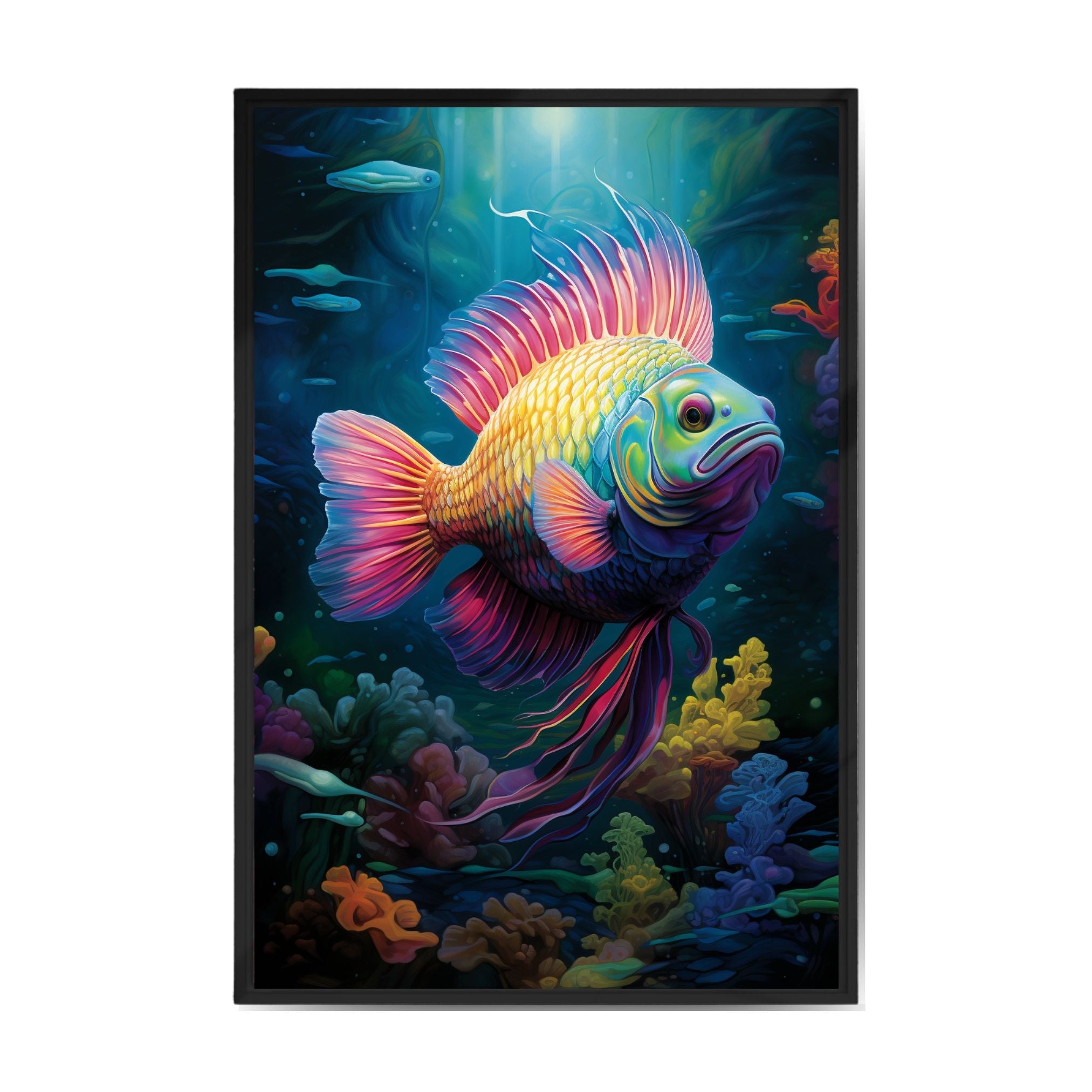 "THE RAINBOW FISH'S DANCE" - Leinwandbild